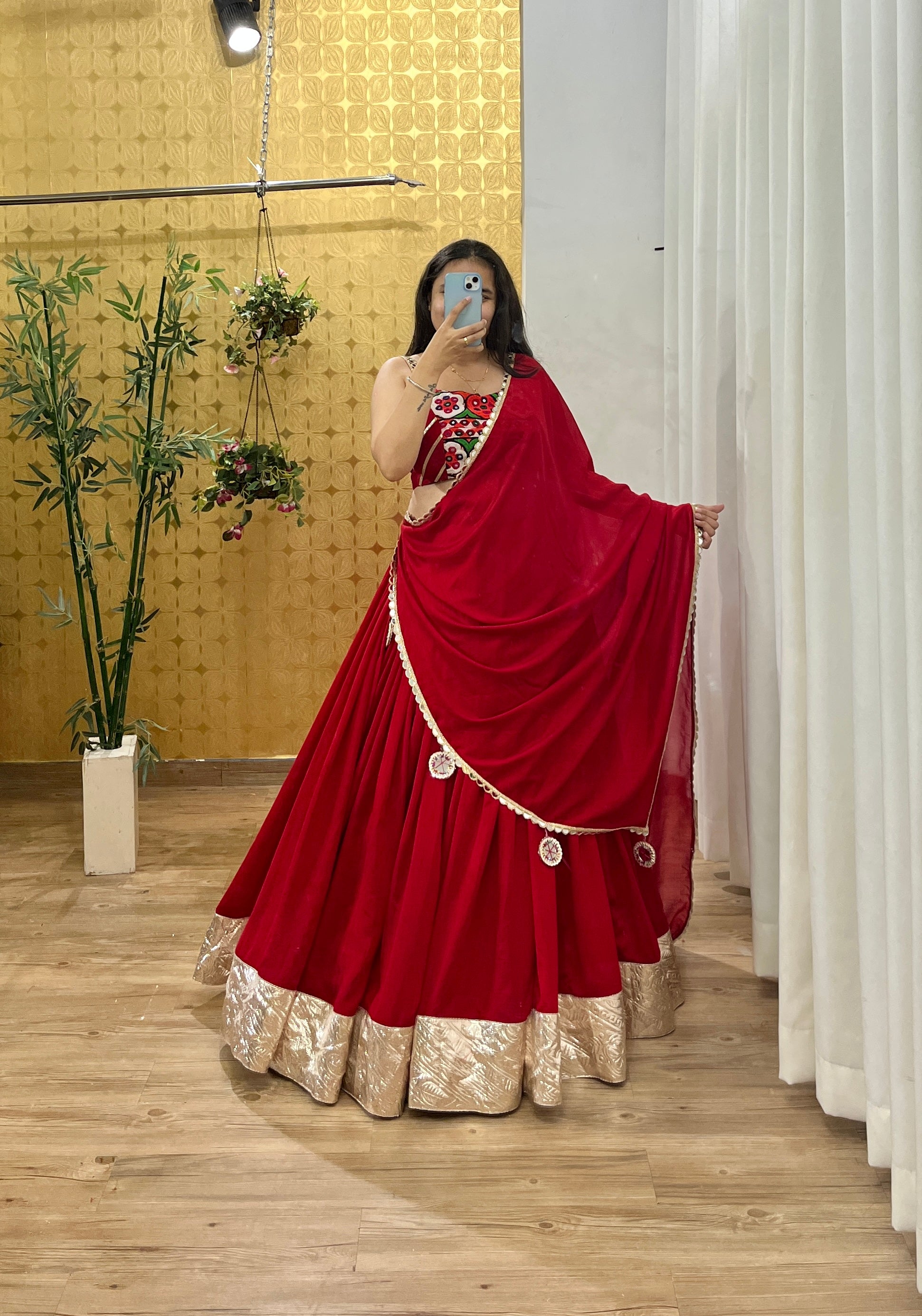 Matte Garnet– Sanjana's Couture